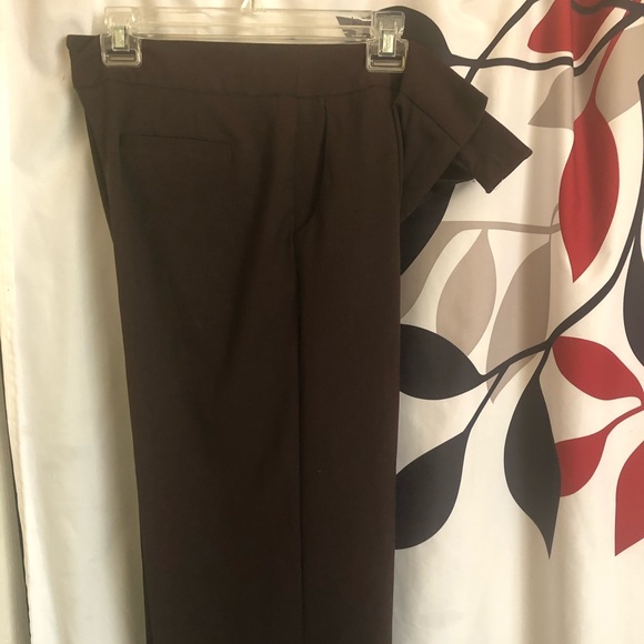 George | Pants & Jumpsuits | George Women Brown Capris Wide Leg Pants ...